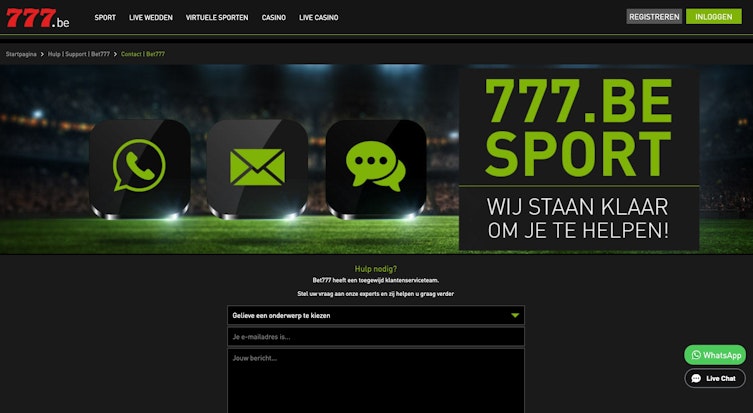 Bet777 » Alle sportwedden promoties van Bet777 → mei 2025